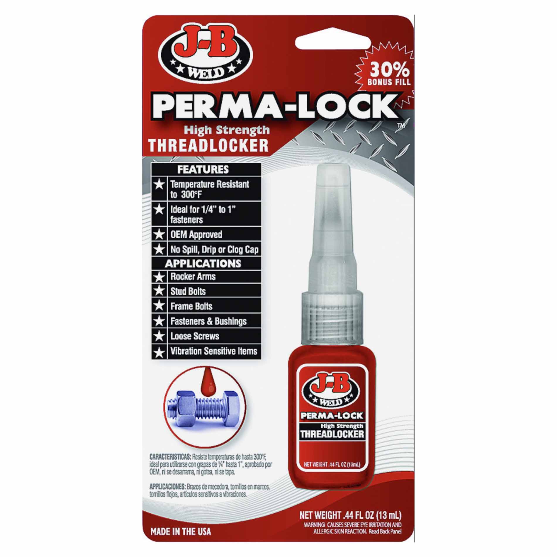 JB Weld Permalock High Strength Threadlocker 13ml – Fishing Station