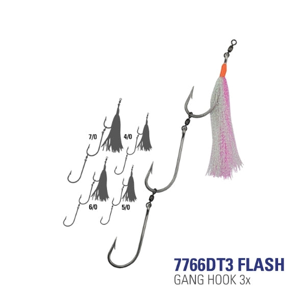 Mustad 7766DTF3 Gang Hook Flash 3x – Fishing Station