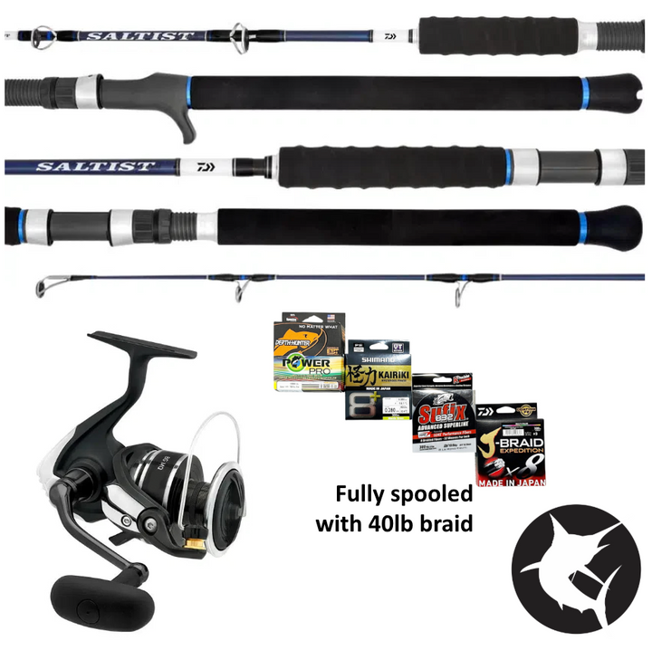 Bluewater Beast Combo - Daiwa Saltist Hyper 64/2-4 / Daiwa BG MQ 6000 ...
