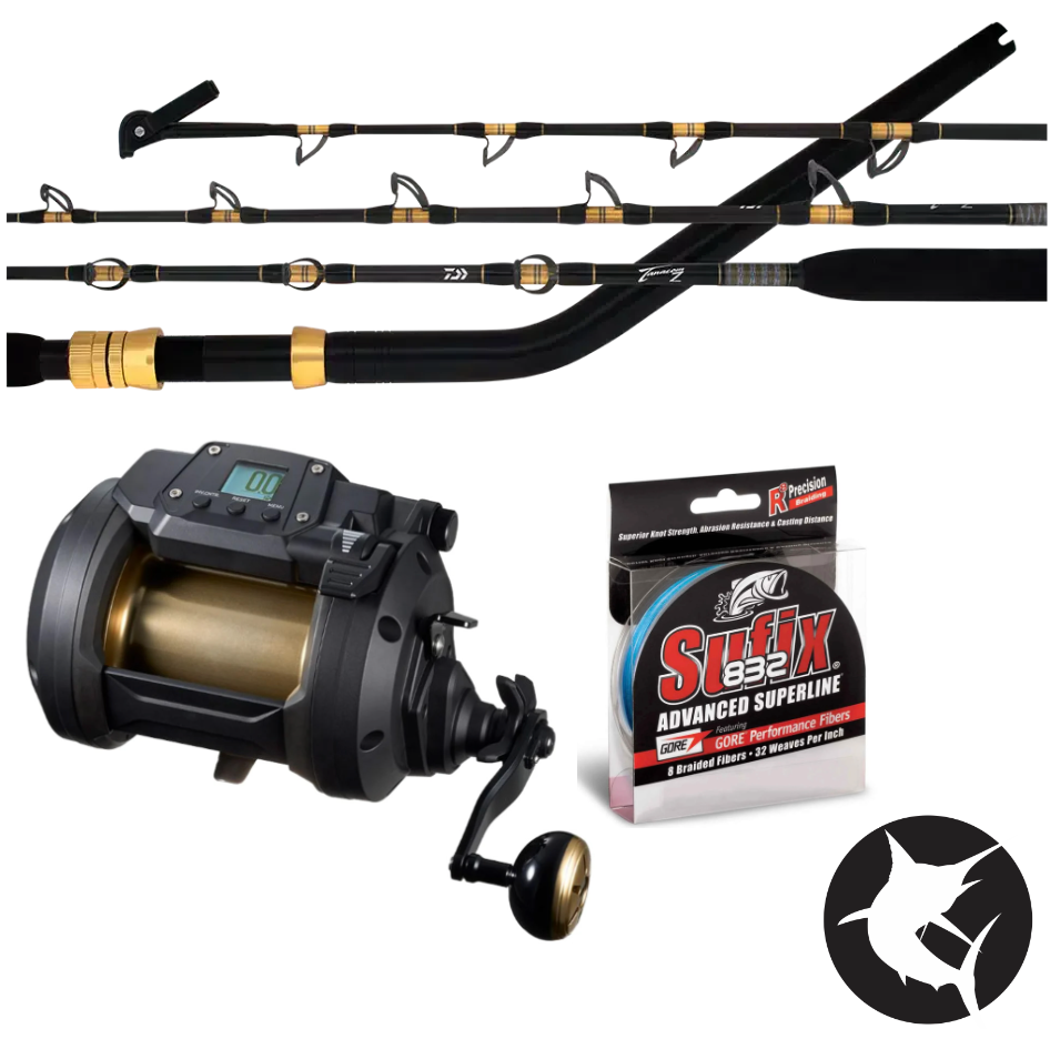 Daiwa Tanacom Z Deep Drop Electric Reel Combo - Tanacom Z 55XHST / Tan ...