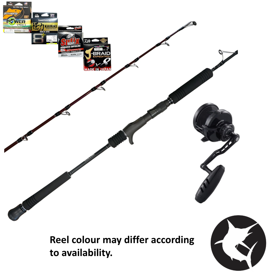 Heavy Big Kingfish/Dogtooth Tuna Jigging Combo - Jigstar Twisted Sista ...