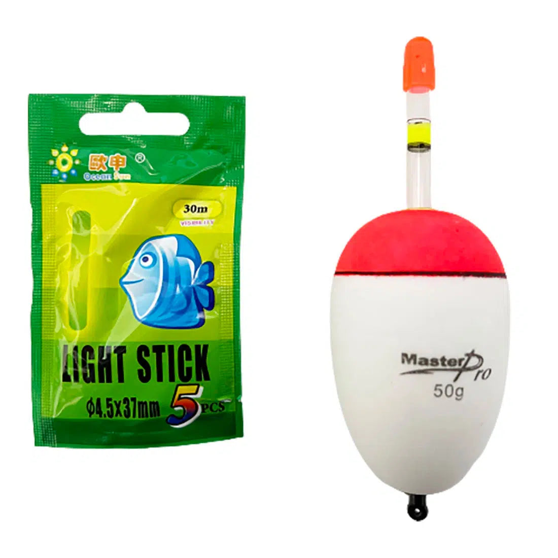 Hookem Squid Float with Glow Stick Attachment (incl Glow Stick ...