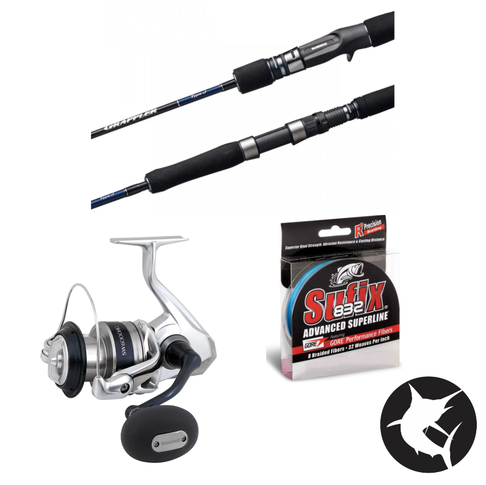 Light Kingfish Combo - Grappler Type J / Saragosa 6000 – Fishing Station