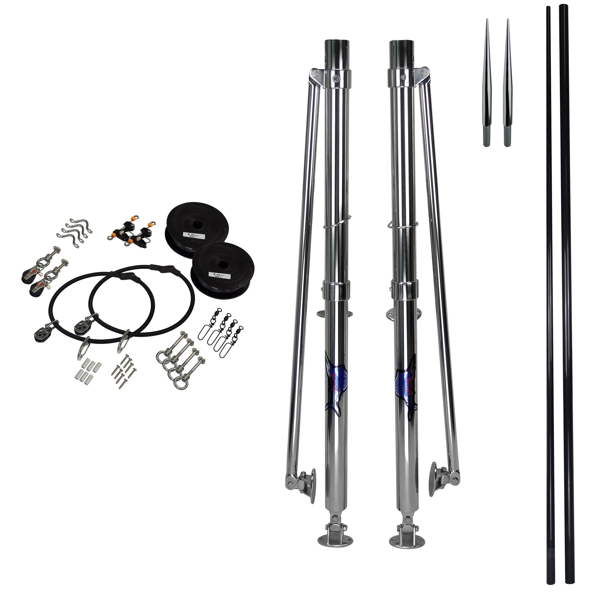 Reelax Junior 600 3K Grander Series Outrigger Poles, Spears & Rigging ...