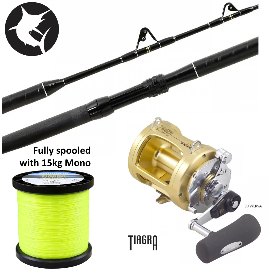 Shimano 25 Tiagra Hyper 15KG / Tiagra 30WLRSA Game Combo – Fishing Station